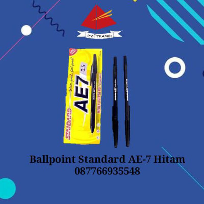 BALLPOINT STANDARD AE-7 HITAM