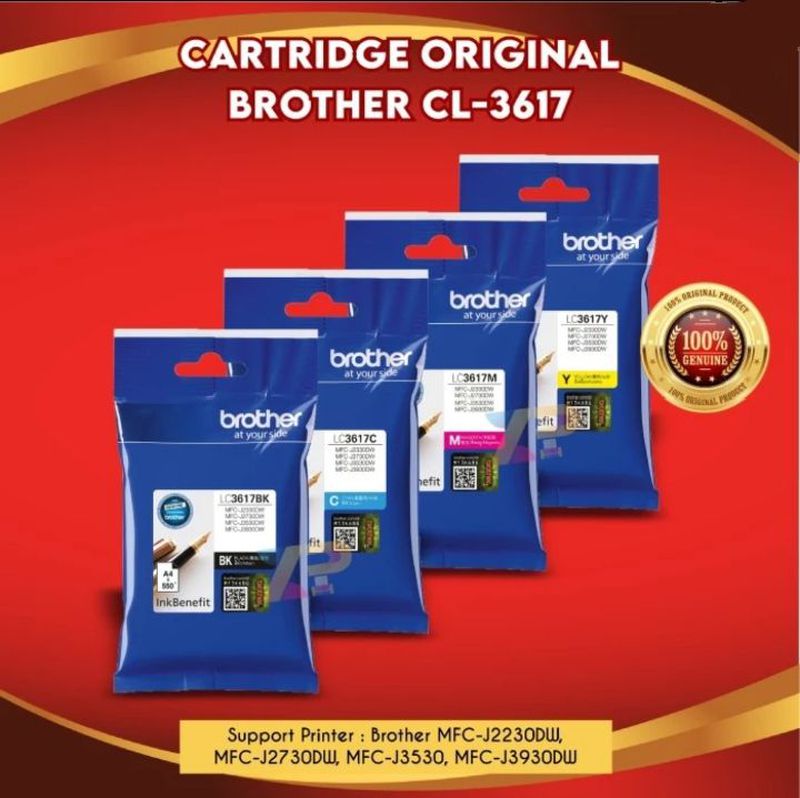Cartridge Brother LC 3617 - Biru Muda