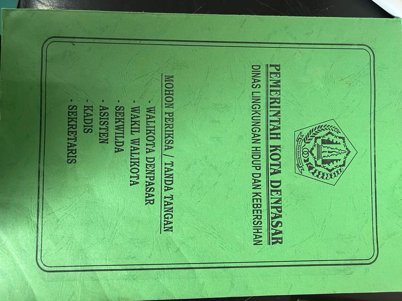 MAP Mohon Periksa/ Tanda Tangan Warna Hijau Dinas Lingkungan Hidup dan ...