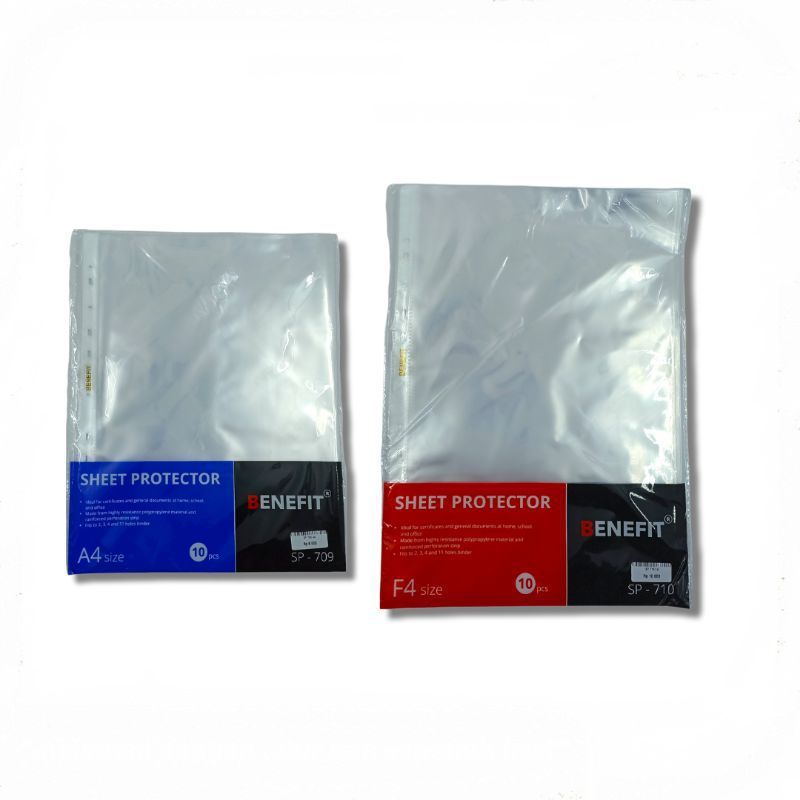 Benefit Sheet Protector - Ukuran A4