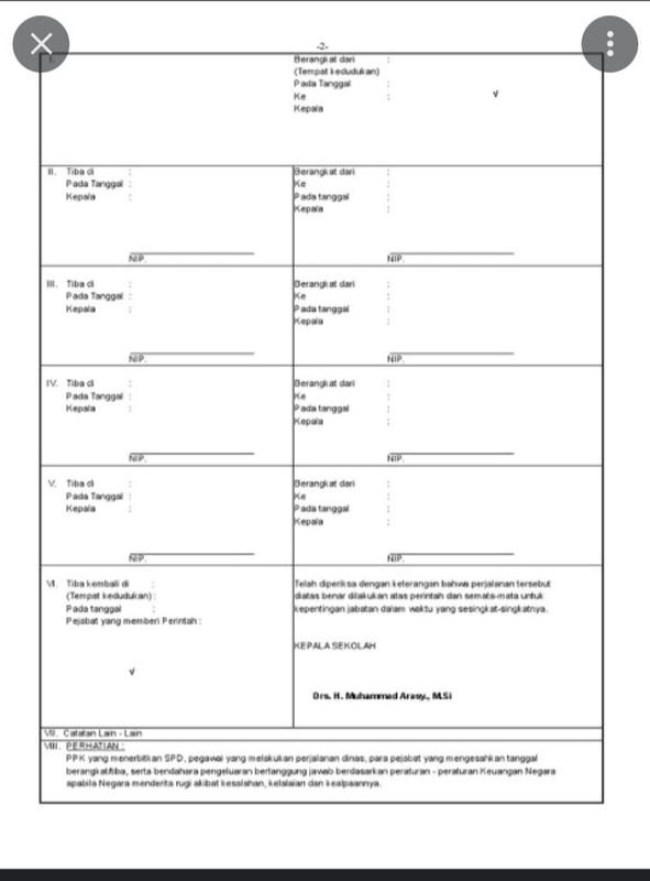 Blanko SPPD Timbal Balik