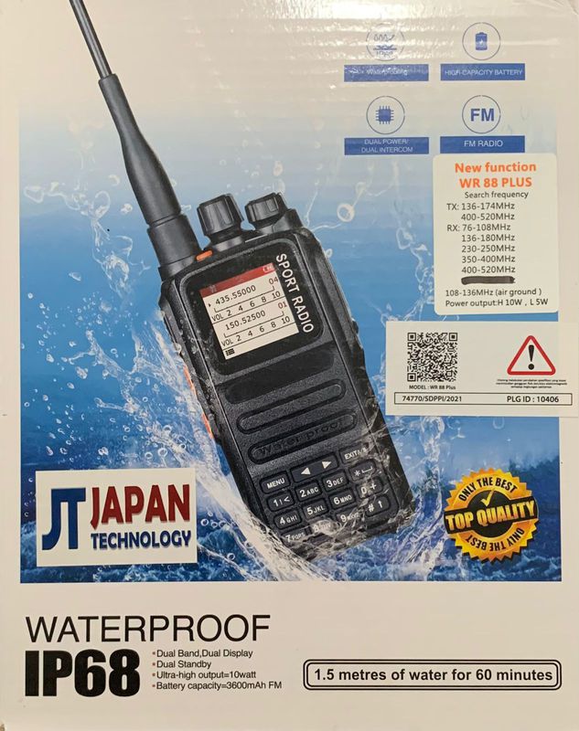 HT WEIRCOM WR88 PLUS 6 BAND SPORT RADIO