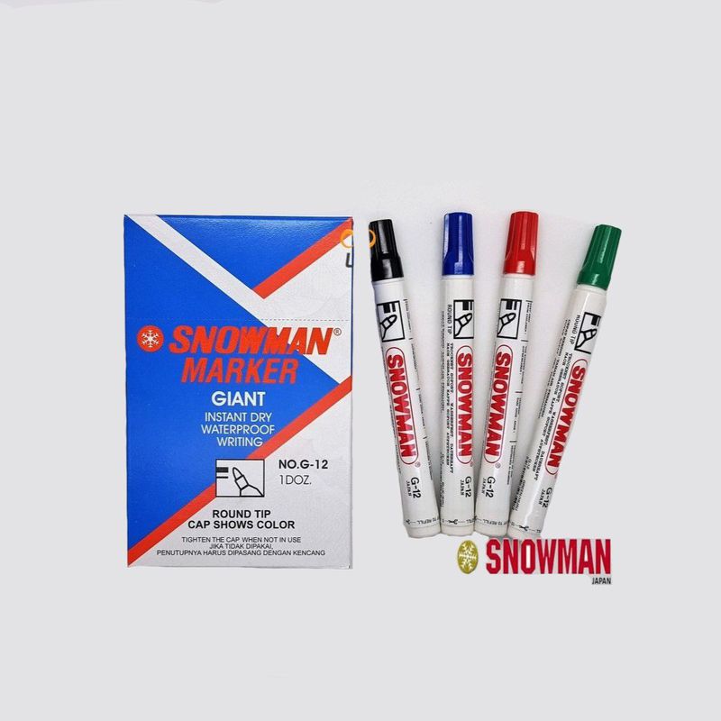 SPIDOL BESAR PERMANEN MEREK - SNOWMAN