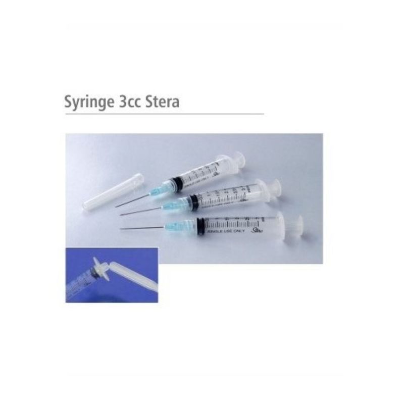 STERA Disposable Syringe 3 cc (100 pcs)