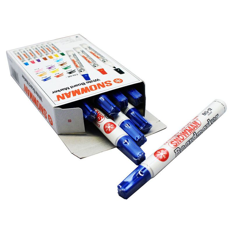 Spidol Boardmarker Snowman Biru