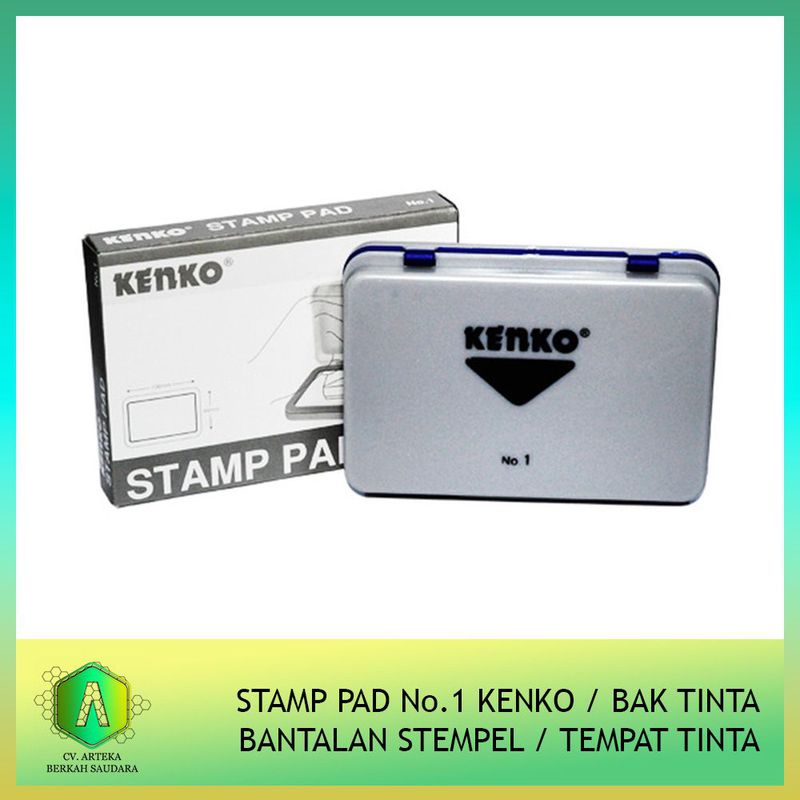 STAMP PAD No.1 KENKO / BAK TINTA / BANTALAN STEMPEL / TEMPAT TINTA