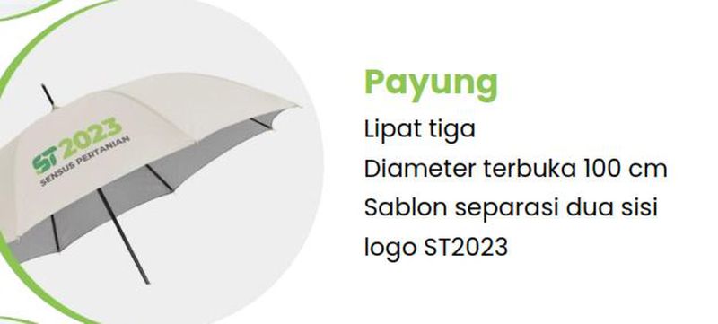Payung Promosi Model Lipat 3