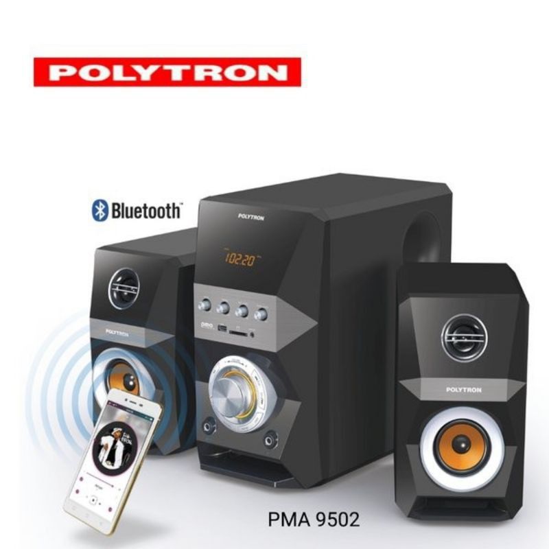 Speaker Aktif Polytron PMA-9502 USB Bluetooth FM Radio