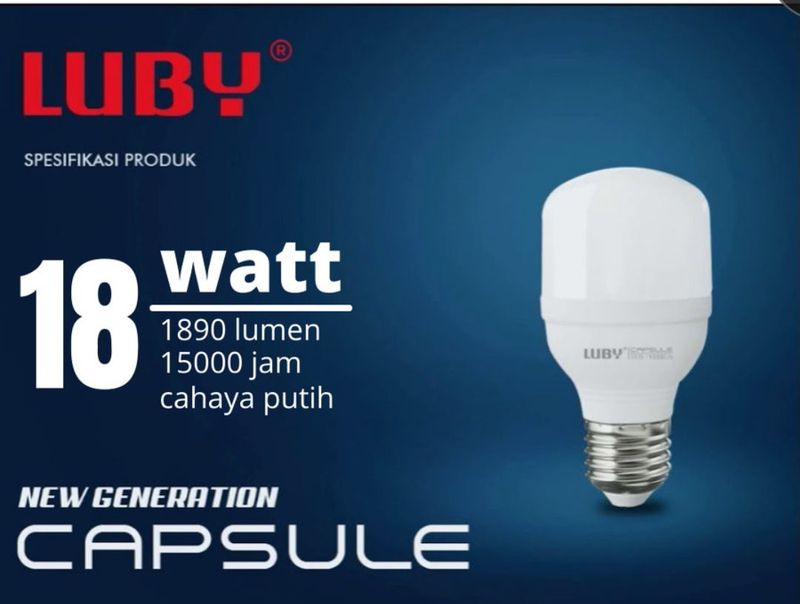 LAMPU LED CAPSULE LUBY 18 WATT