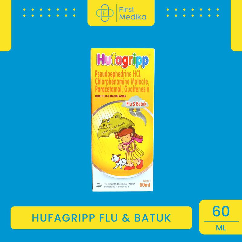 Hufagripp Flu & Batuk Sirup 60ml - Obat Flu dan Batuk Anak
