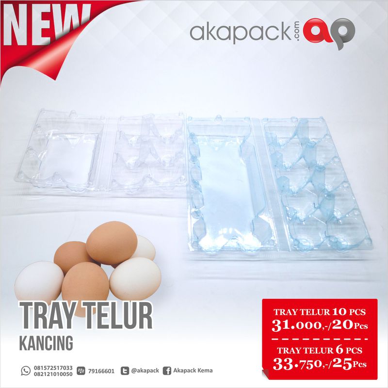 TRAY TELUR ASIN ISI 10PCS DAN STIKER CHROMO 5x12 (DKPP PROV JABAR 2022)