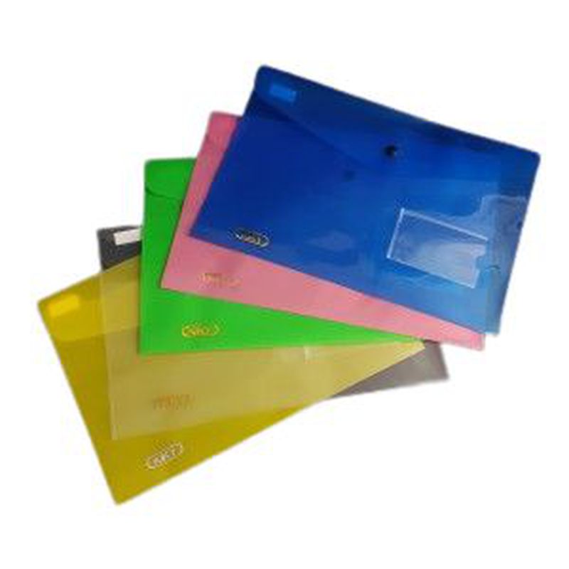 Map Plastik Kancing Punggung Kiky - Biru