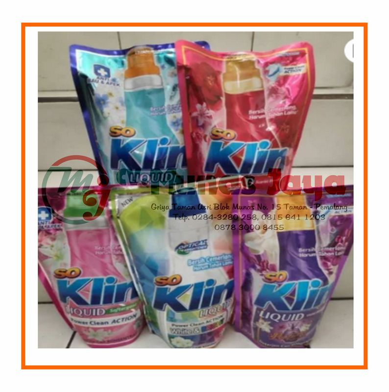 SO KLIN LIQUID / DETERJEN CAIR 750 ML / SO KLIN DETERGENT CAIR