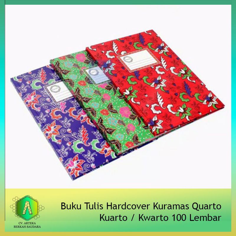 Buku Tulis Hardcover Kuramas Quarto / Kuarto / Kwarto 100 Lembar