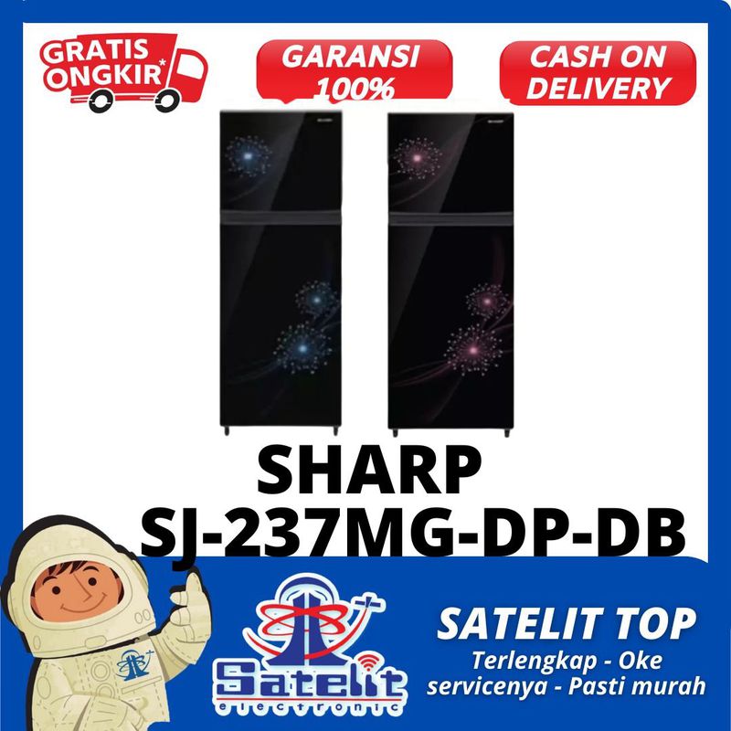 KULKAS 2 PINTU SHARP SJ-237-MGDB/DP