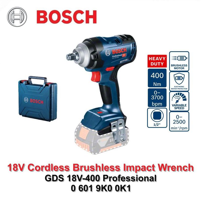 Bosch Cordless Impact Wrench 1/2
