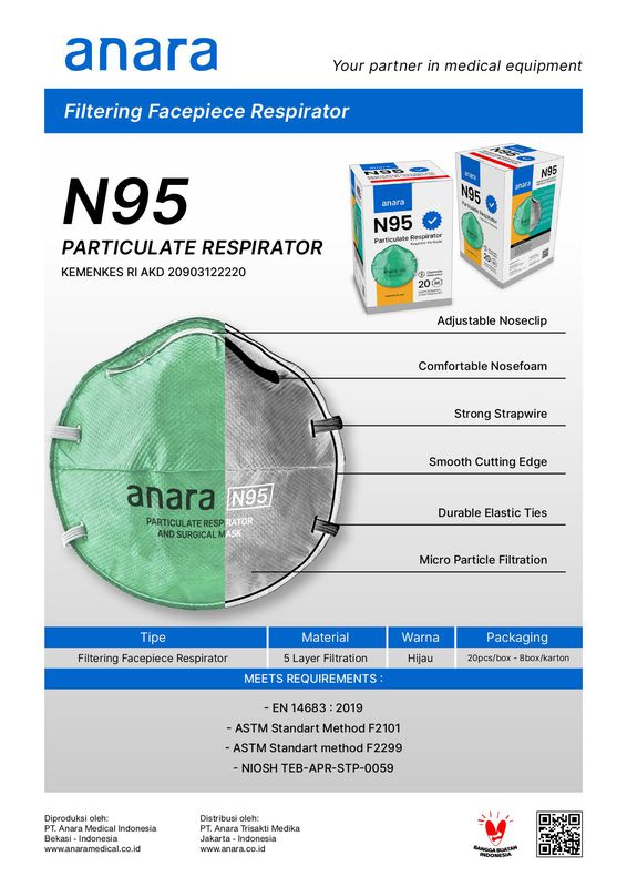 ANARA N95 PARTICULATE RESPIRATOR