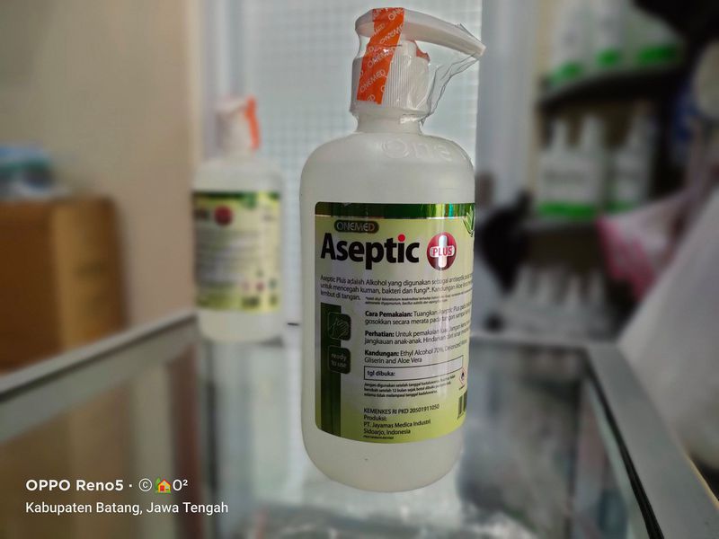 Aseptic Plus Gel 500 ml Dispenser Onemed Antiseptic Hand Sanitizer