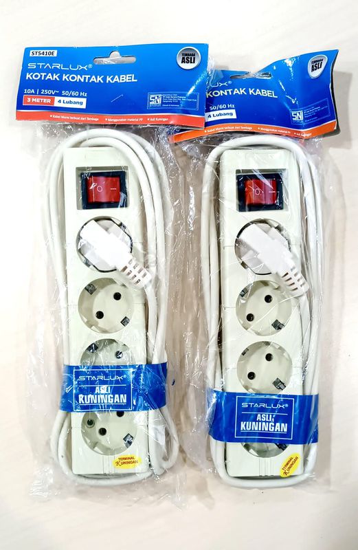 Terminal Kabel Starlux 4 lubang, 3m