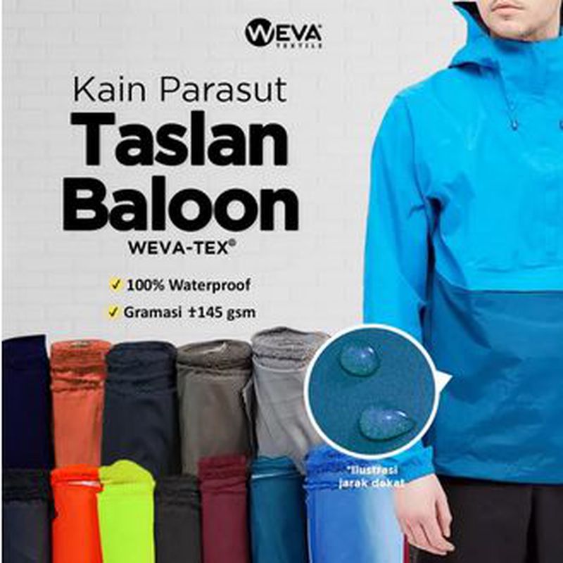 Bahan Kain Jaket Parasut Taslan Baloon