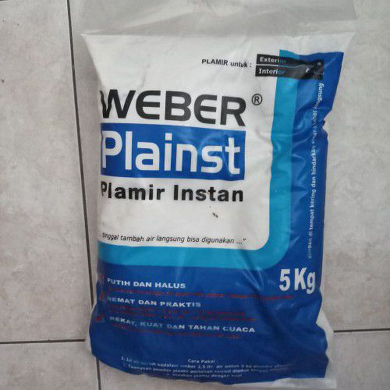 Plamir tembok Weber plaints 5 kg