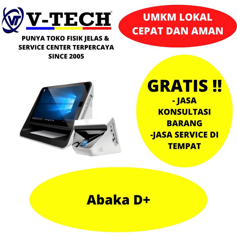 V-TECH ABAKA SERI D+ SMART CARD READER FINGERPRINT SCANNER