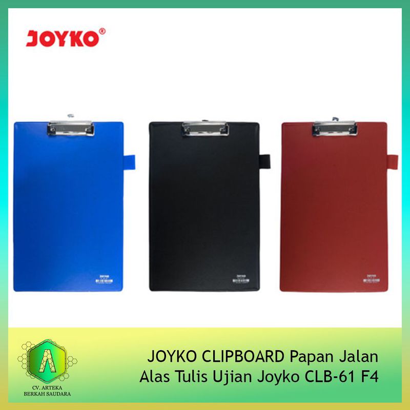 JOYKO CLIPBOARD Papan Jalan Alas Tulis Ujian Joyko CLB-61 F4