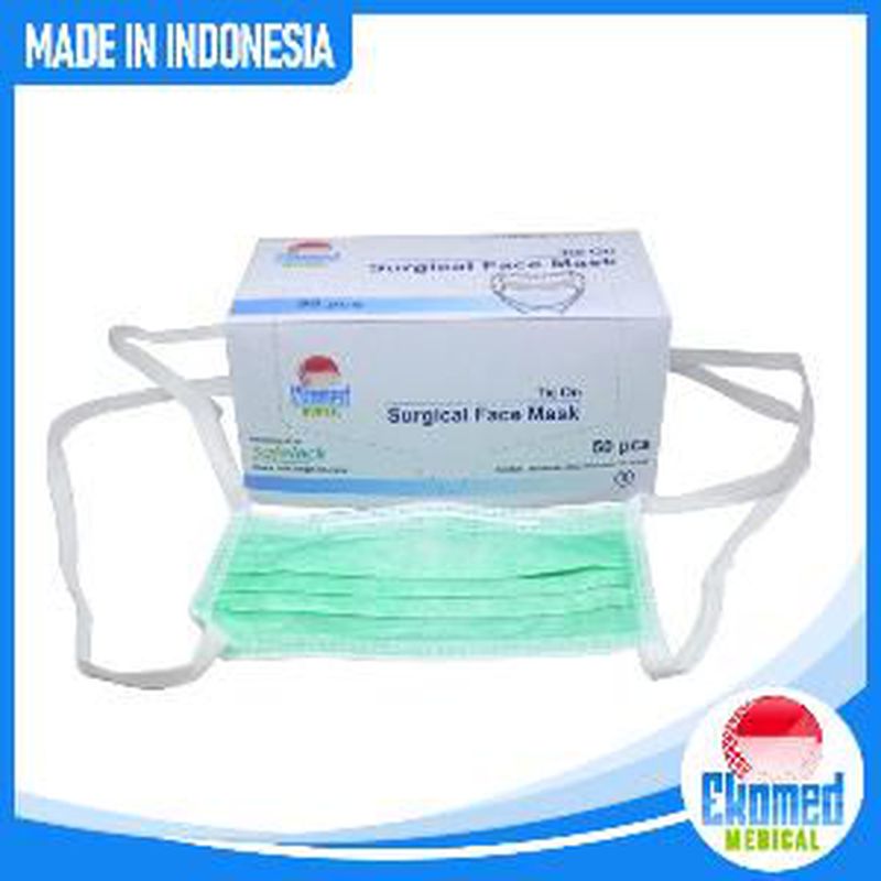 Masker 3 Ply Tie On EKOMED