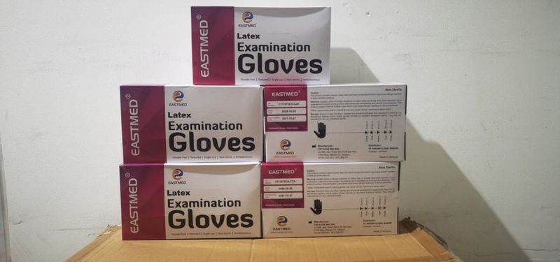 EASTMED LATEX EXAM GLOVES - FREE POWDER S