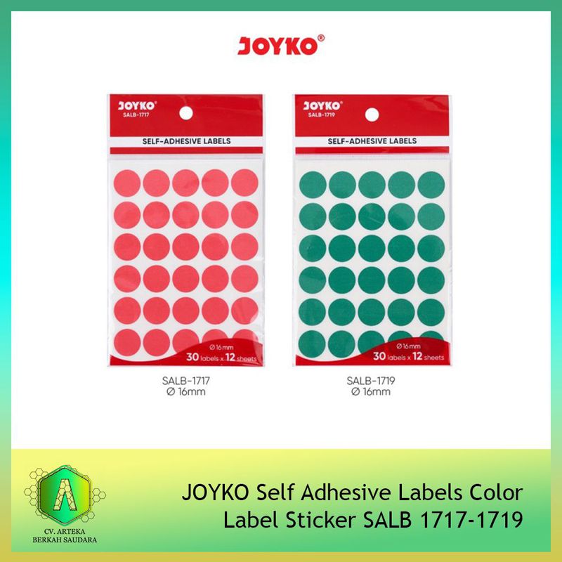 JOYKO Self Adhesive Labels Color Label Sticker SALB 1717-1719