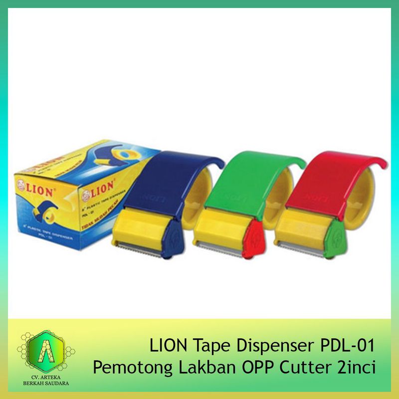 LION Tape Dispenser PDL-01 Pemotong Lakban OPP Cutter 2inci