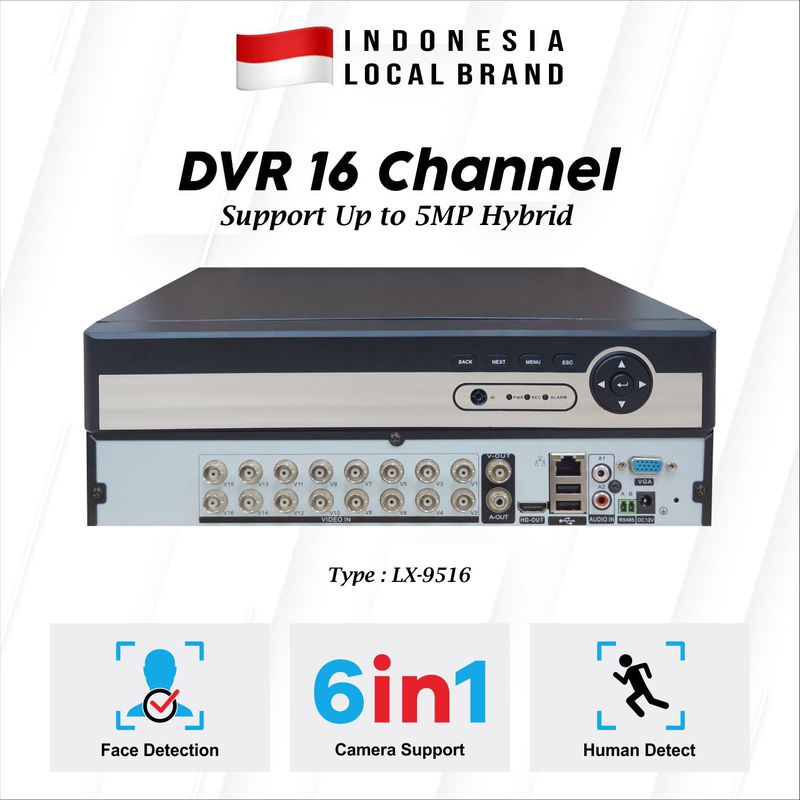 DVR CCTV 16 Line 5 MP Loewix