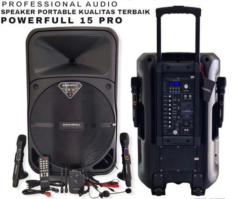Speaker Portable HARDWELL Powerful 15