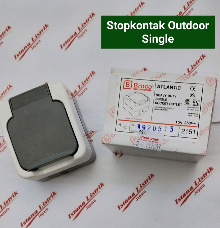 Stopkontak Outdoor Single Broco