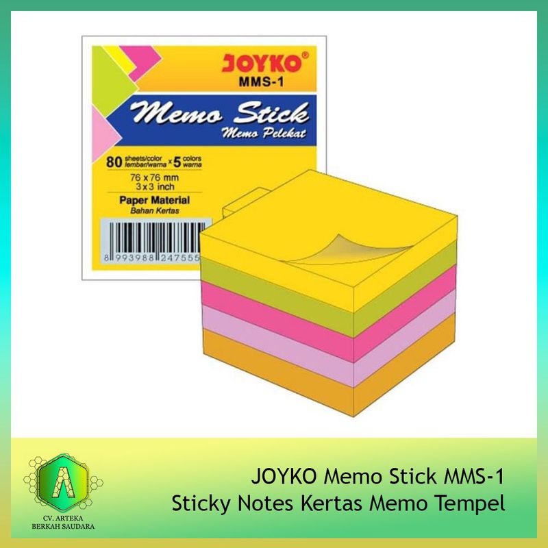 JOYKO Memo Stick MMS-1 Sticky Notes Kertas Memo Tempel