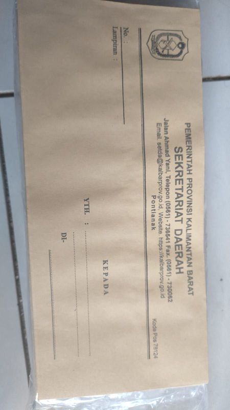Amplop kecil kop