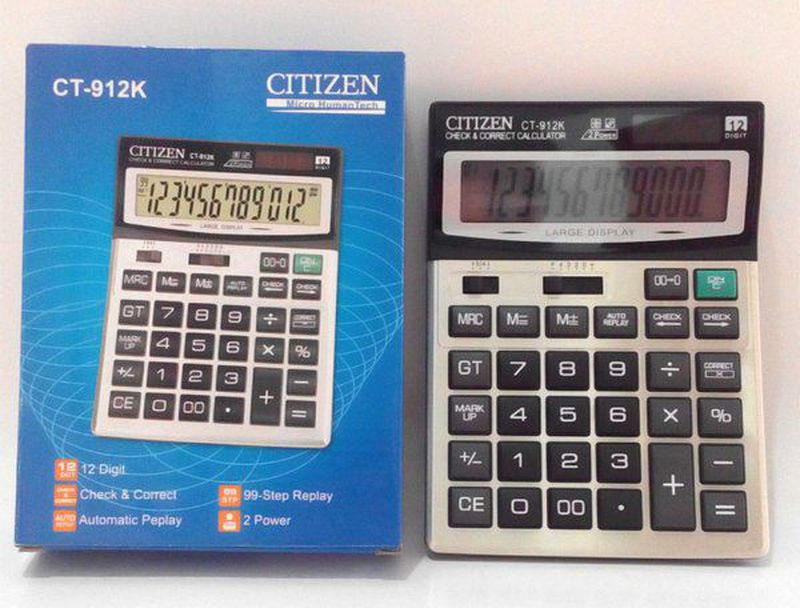 CALCULATOR CITIZEN 12 DIGIT AKUNTAN