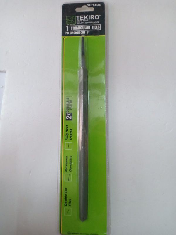 TEKIRO Kikir Segitiga Halus 8" / Triangular Files 8 Inch GT-TS1546