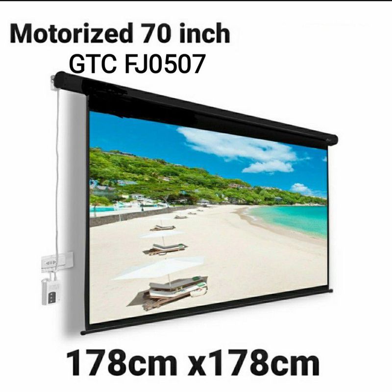Projector Screen motorize 70 Inch elektrik
