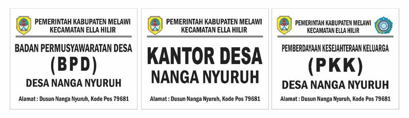 PLANG/PAPAN NAMA - Ukuran 100x150