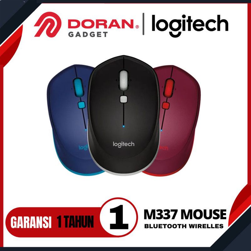 Logitech Wireless Mouse M337 Optical Sensor - Original Garansi 1th