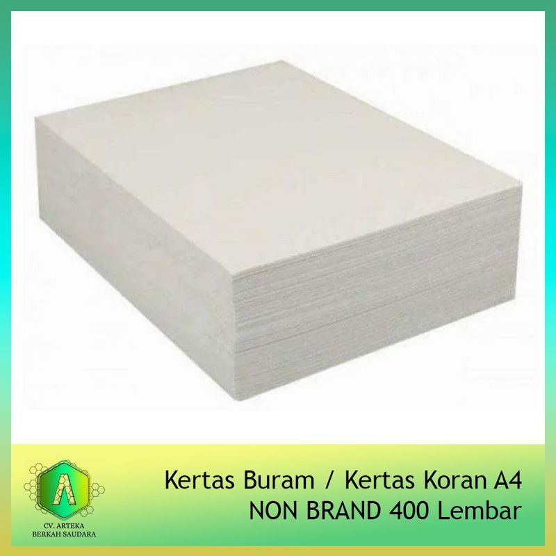 Kertas Buram / Kertas Koran A4 NON BRAND 400Lembar