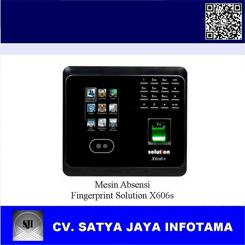 Mesin Absensi Fingerprint Solution X606s
