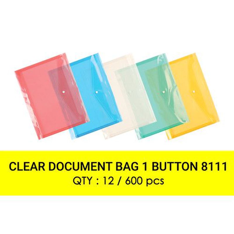 Stop Map Kancing - BIG Warna Transparan