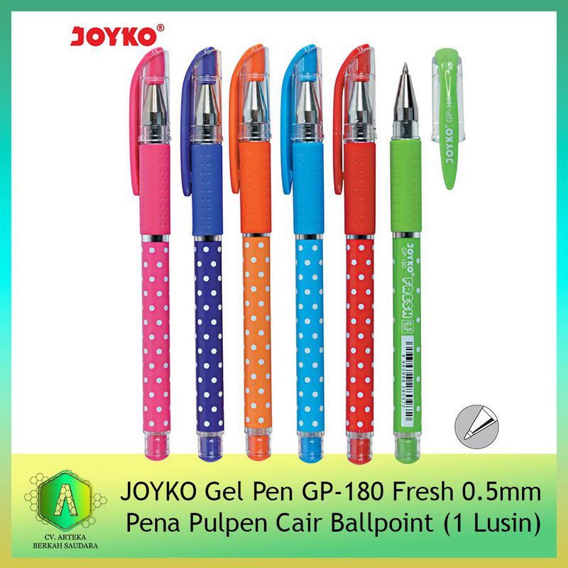 JOYKO Gel Pen GP-180 Fresh 0.5mm Pena Pulpen Cair Ballpoint