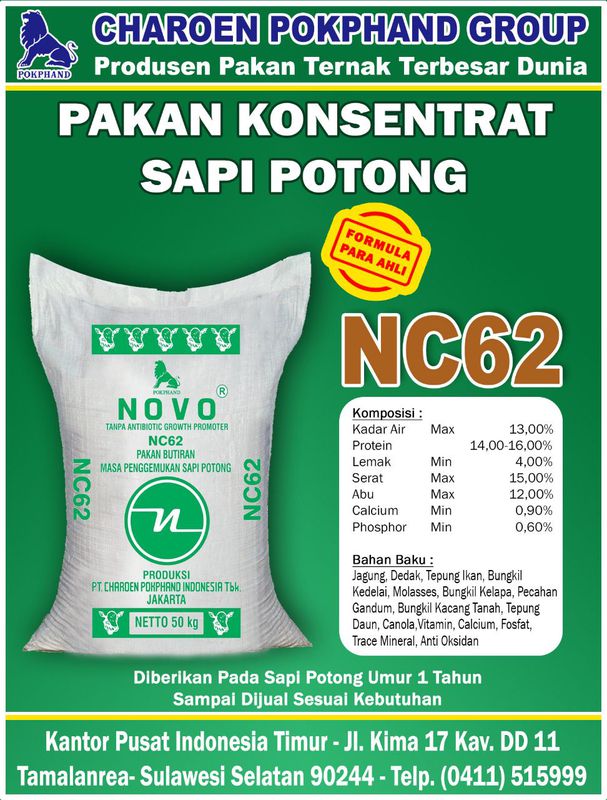 Pakan Ternak/Pakan Konsentrat Sapi Potong