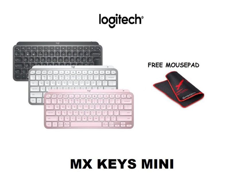 Logitech Keyboard Wireless MX Keys Mini Wireless Illuminated Keyboard