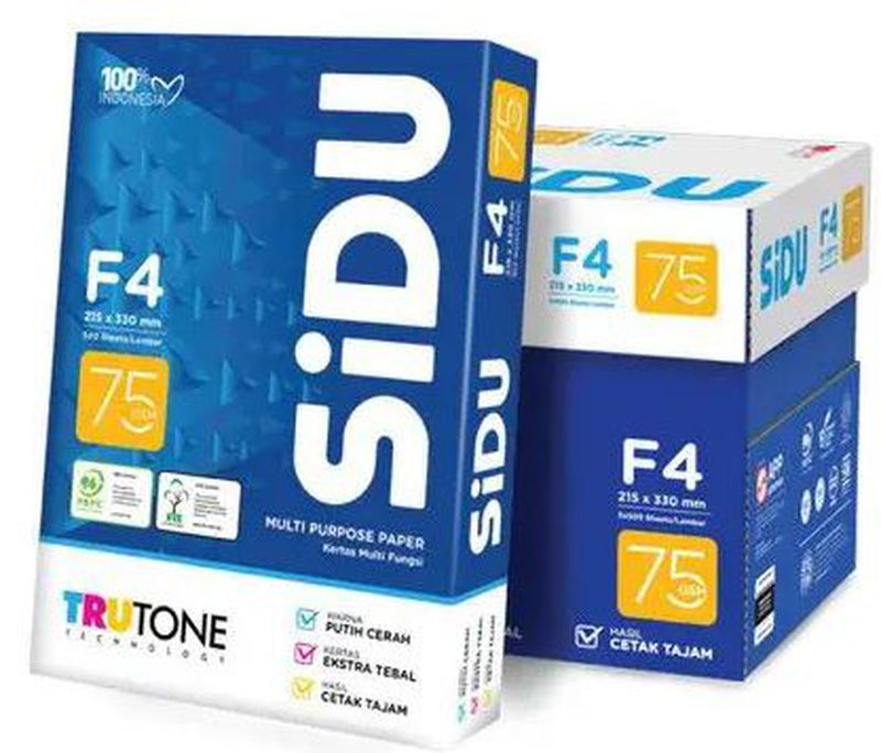 Kertas HVS F4 75 gsm/Dos