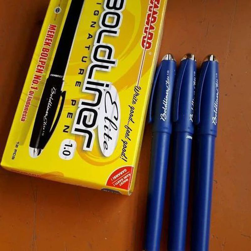pulpen boldliner elite/standard boldliner elite 1.0 - Biru