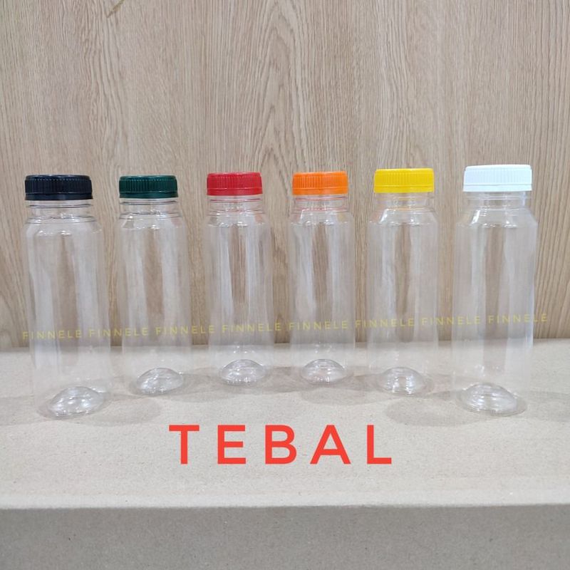 Botol Kale 250 ml Tebal / Botol Plastik 250 ml Tebal (26gr) - Hitam